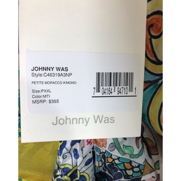 Johnny Was | Tops | Johnny Was Morocco Reversible Silk Kimono Cardigan ...